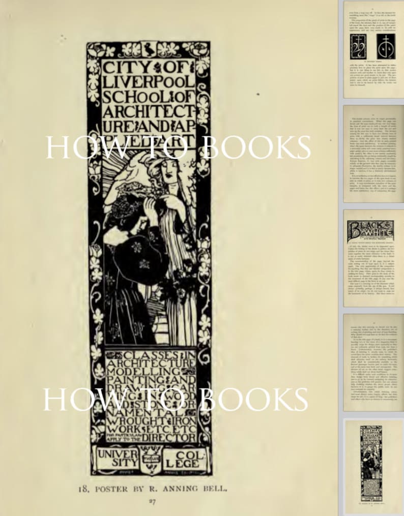 The DECORATIVE Use of ORNAMENTAL LETTERING Rare Illustrated Book for ...