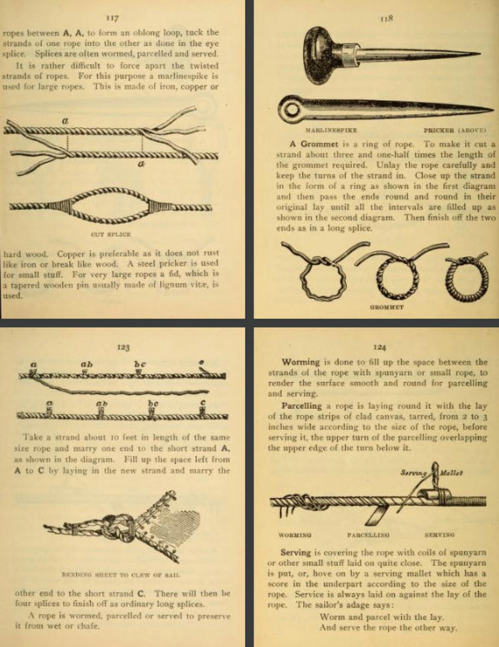 KNOTS FOR SAILORS A Study of Marlinespike Seamanship 161 Pages - Etsy
