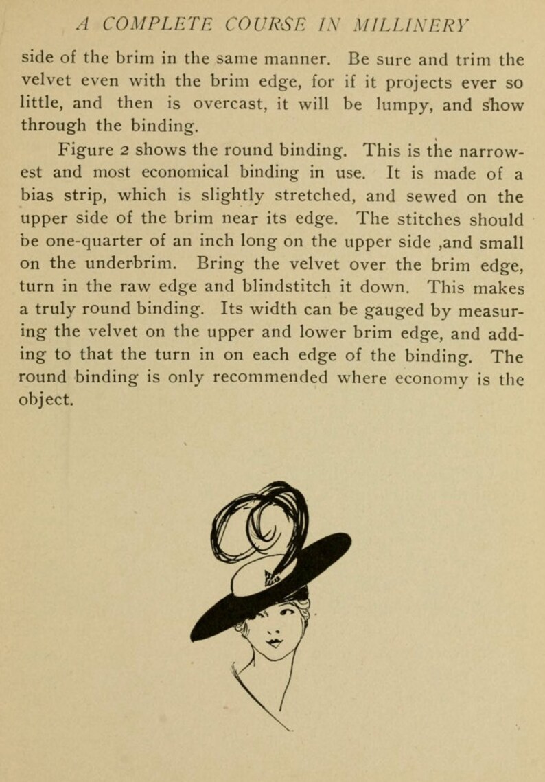 The COMPLETE MILLINERY COURSE Twenty Four Practical Lessons for ...