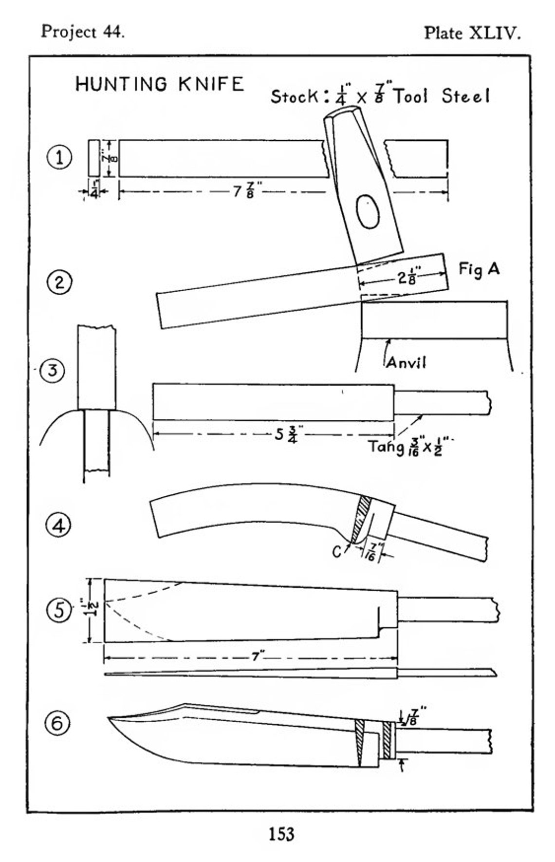 44 FORGE WORK PROJECTS Illustrated Textbook Blacksmith Metalworking ...