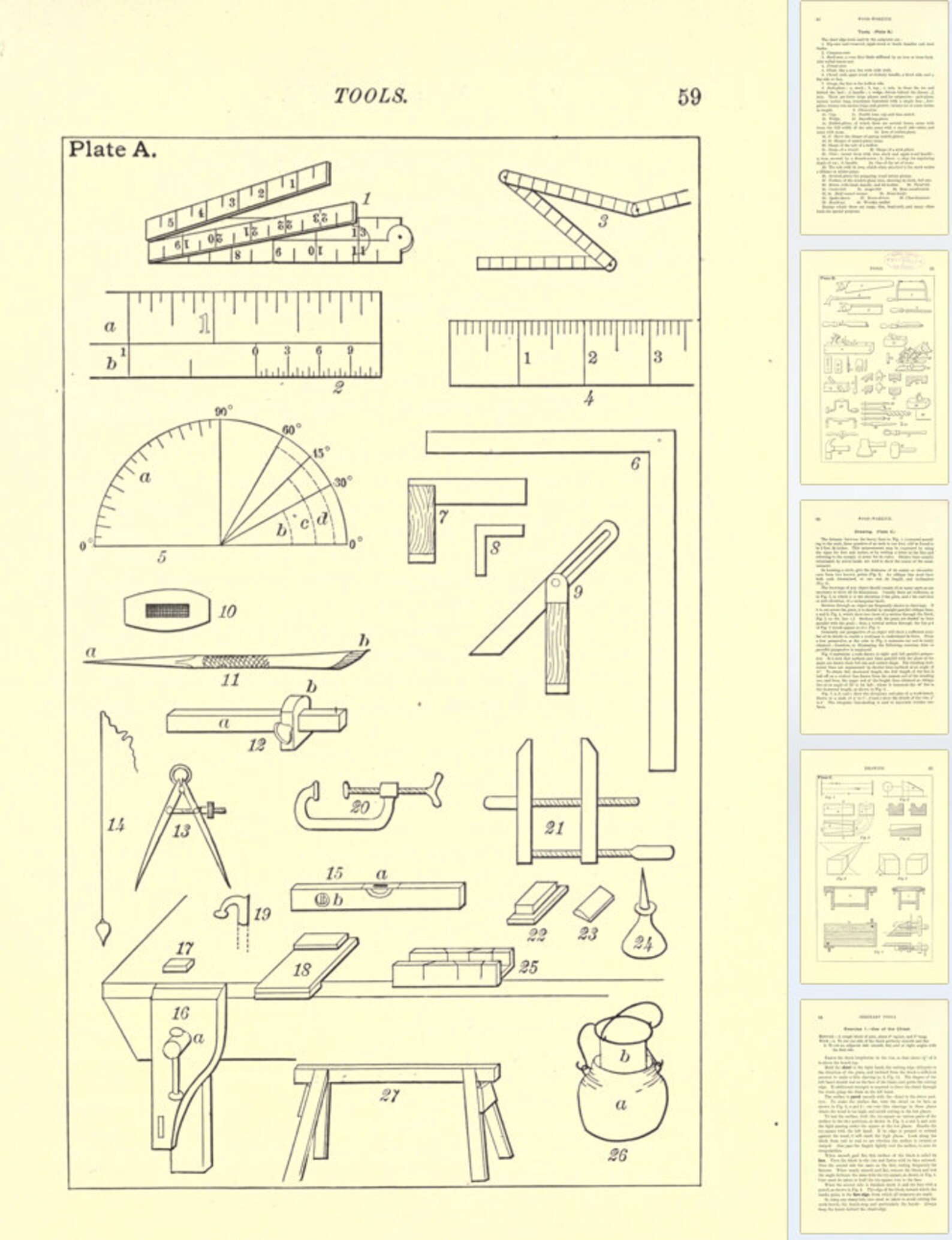 39 EXERCISES in WOODWORKING Rare Illustrated Educational Tutorial Book ...