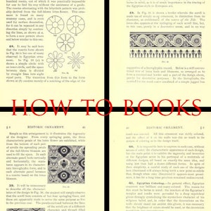 A Textbook on ORNAMENTAL DESIGN Rare Book on Geometrical Freehand ...