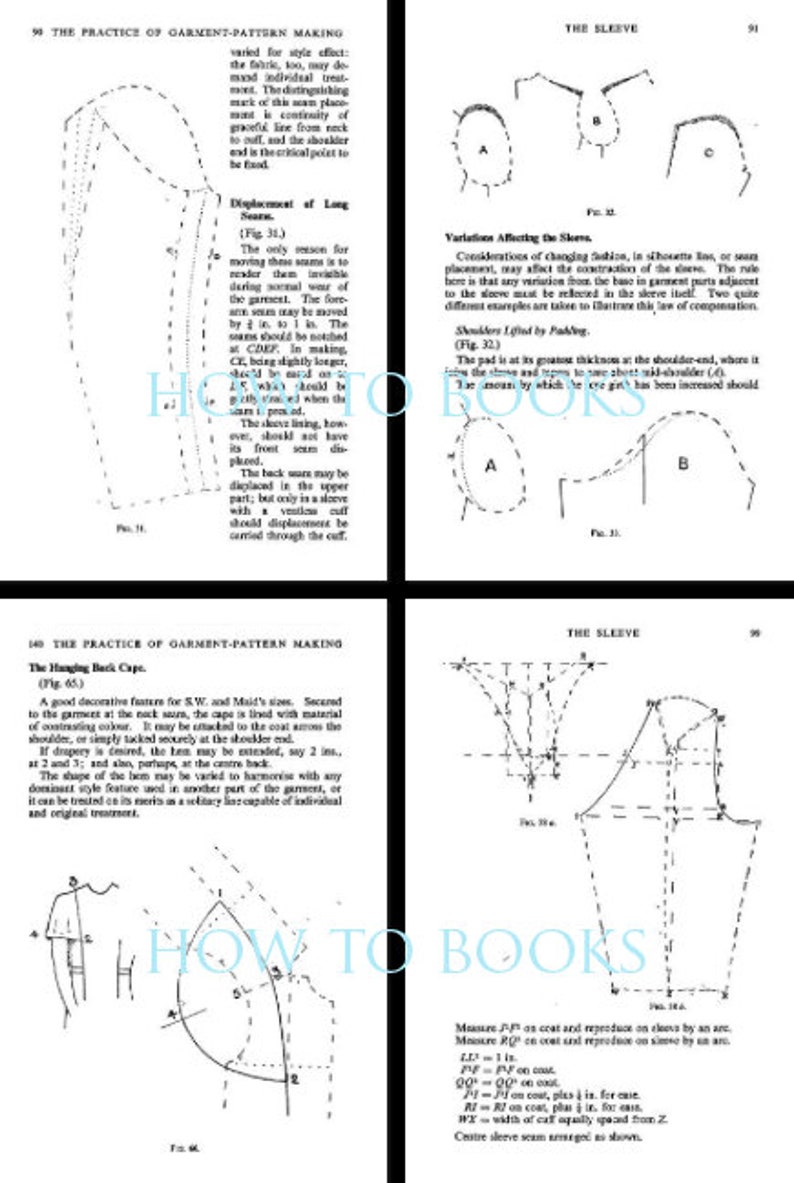 GARMENT PATTERN MAKING an Illustrated Textbook for Clothing - Etsy