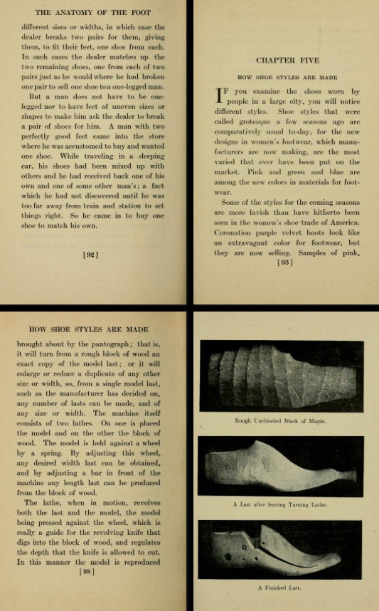 A MANUAL of SHOEMAKING 326 Pages Illustrated Book on Shoe Making in ...