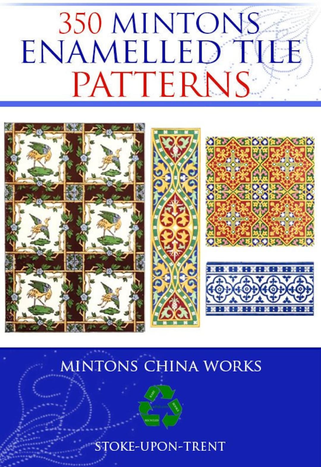 350 MINTONS Enamelled TILE PATTERNS Rare Color Illustrated Collectors ...