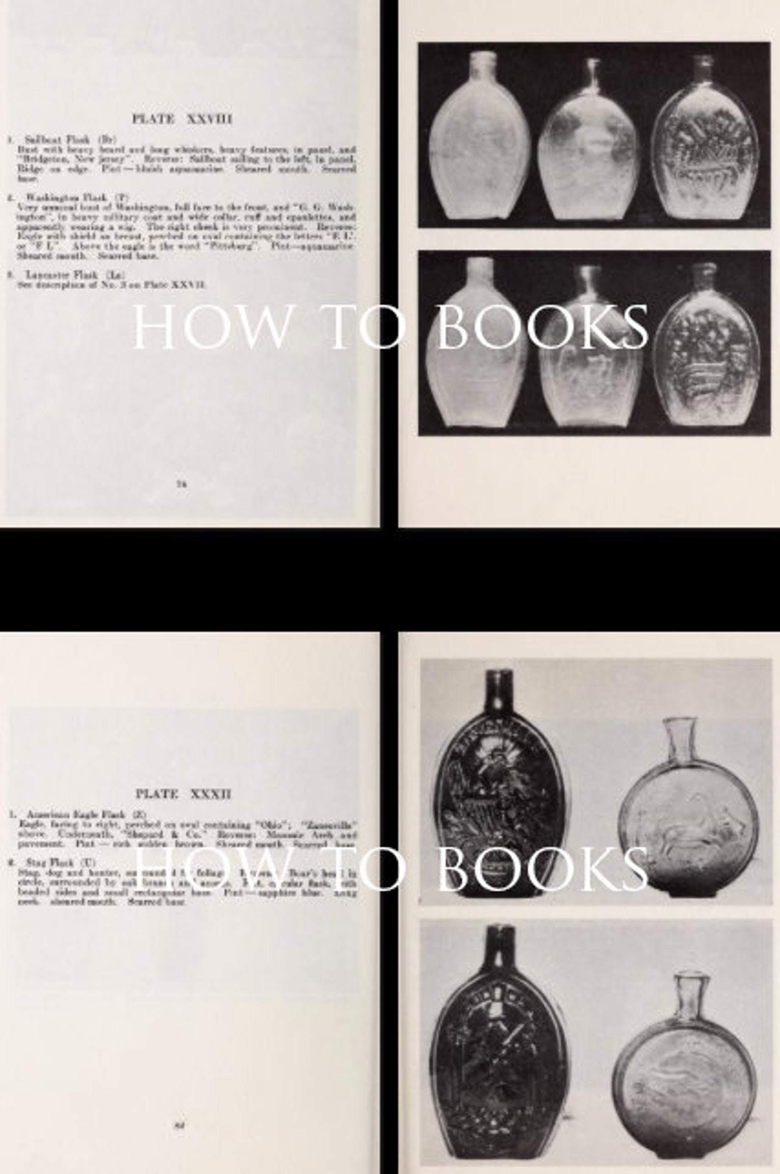 Early AMERICAN BOTTLES and FLASKS a Rare Illustrated Historical Check ...