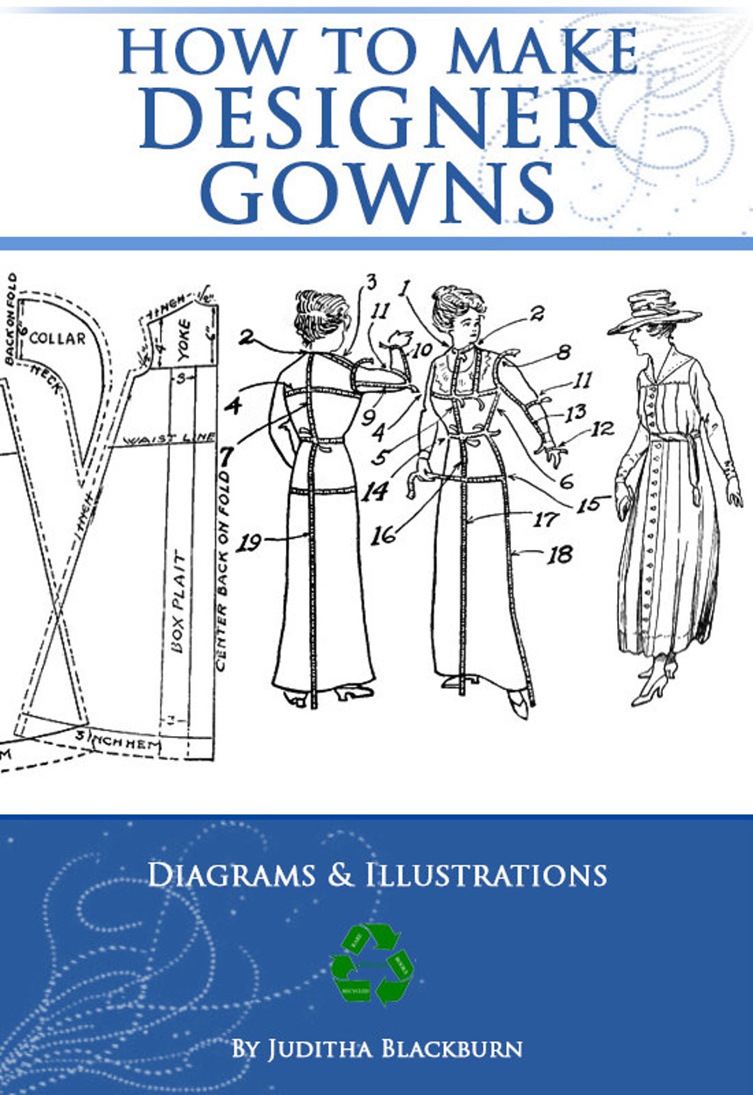 How to Make DESIGNER GOWNS at Home Old Instruction Book on Designing ...