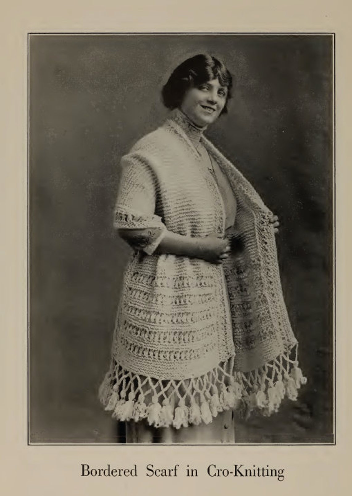 CRO-KNITTING 32 PATTERNS the Art of Worsted Work & Crocheted | Etsy