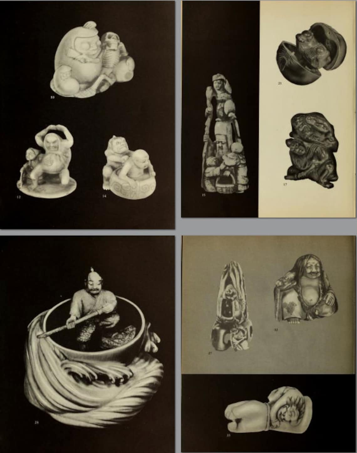 JAPANESE NETSUKE a Rare Illustrated Historical Book for Collectors 325 ...