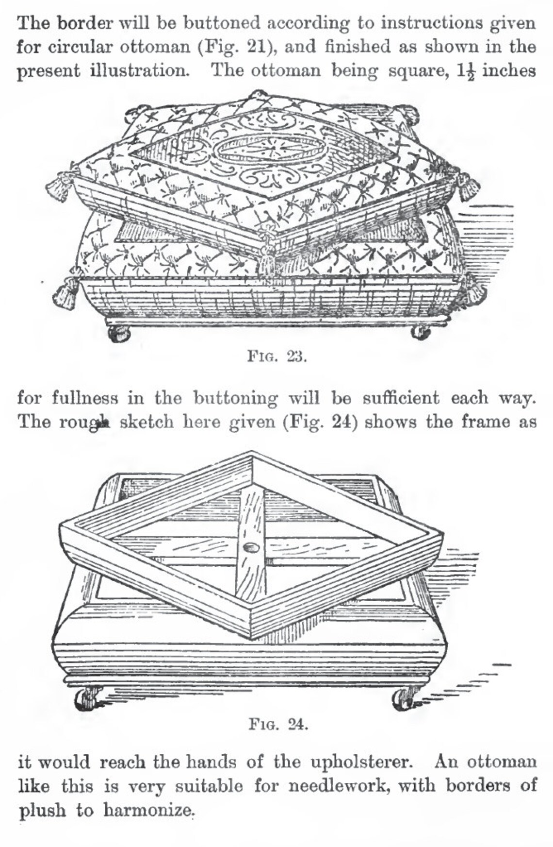 Learn How to Upholster Victorian Furniture Rare Illustrated - Etsy