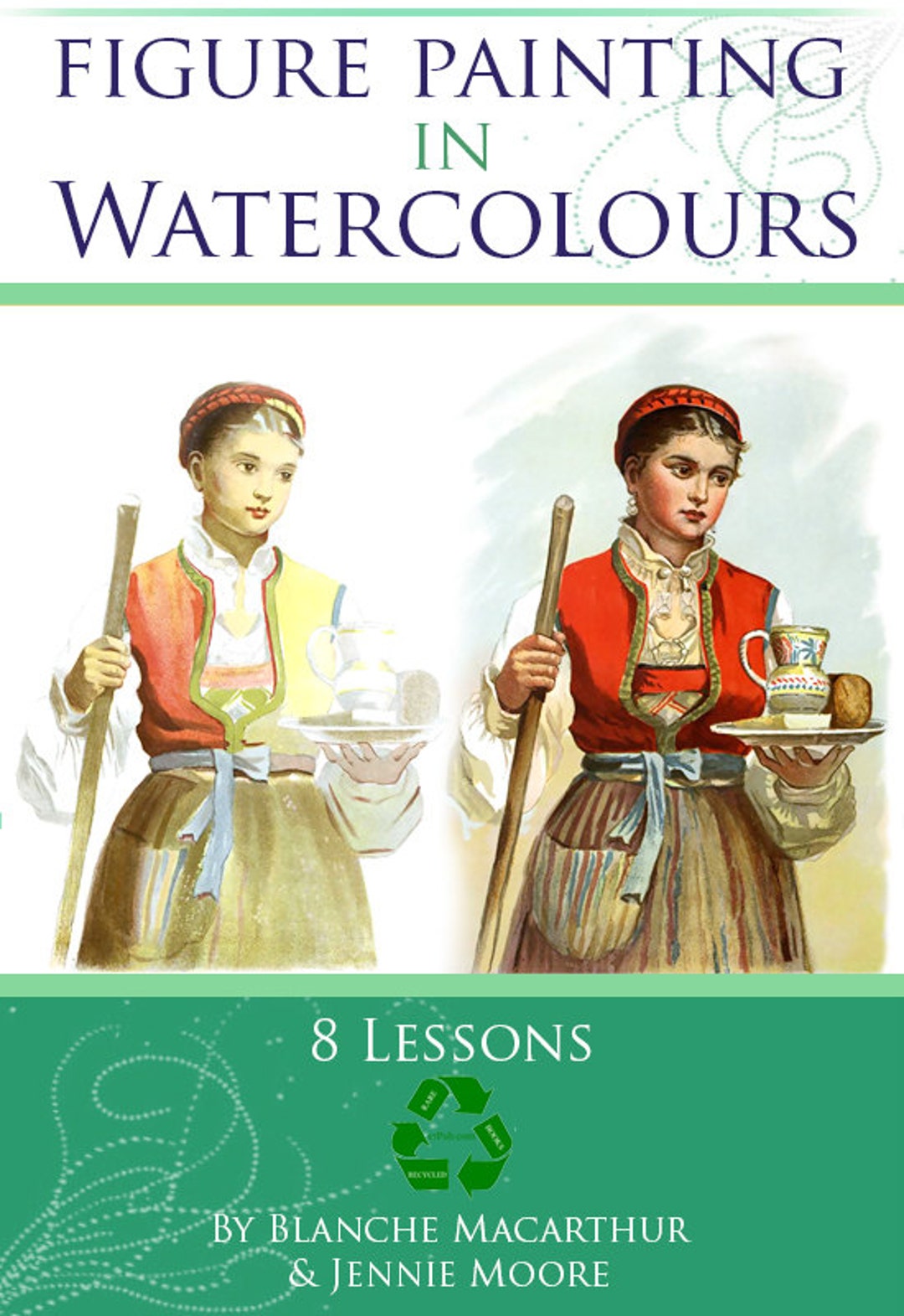 FIGURE PAINTING in WATERCOLOURS 8 Lessons 16 Full Page Coloured ...