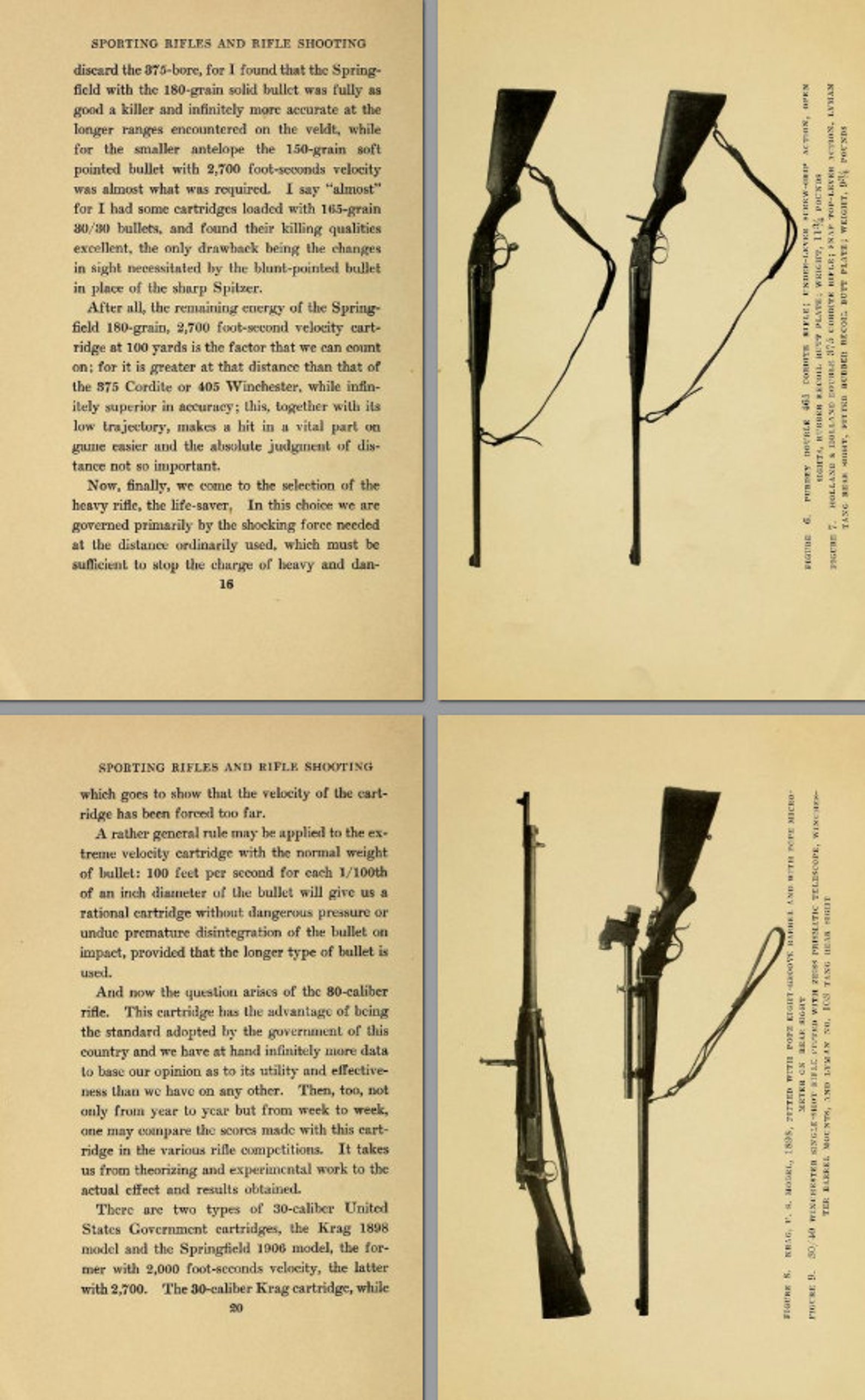 SPORTING RIFLES and Rifle Shooting RARE Gun Book 328 Pages | Etsy