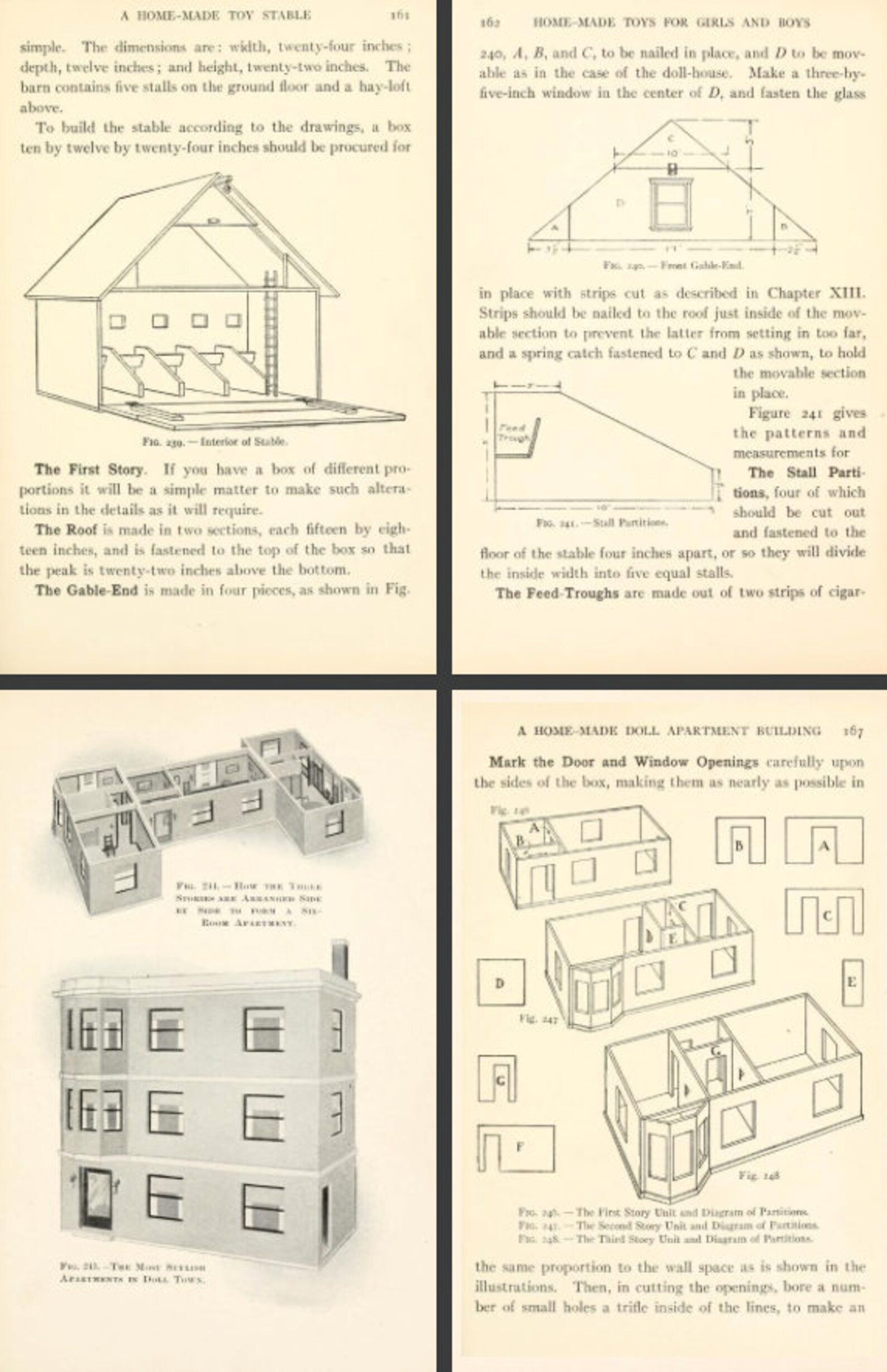 Vintage Home Made TOYS for BOYS and GIRLS Instructions on How - Etsy
