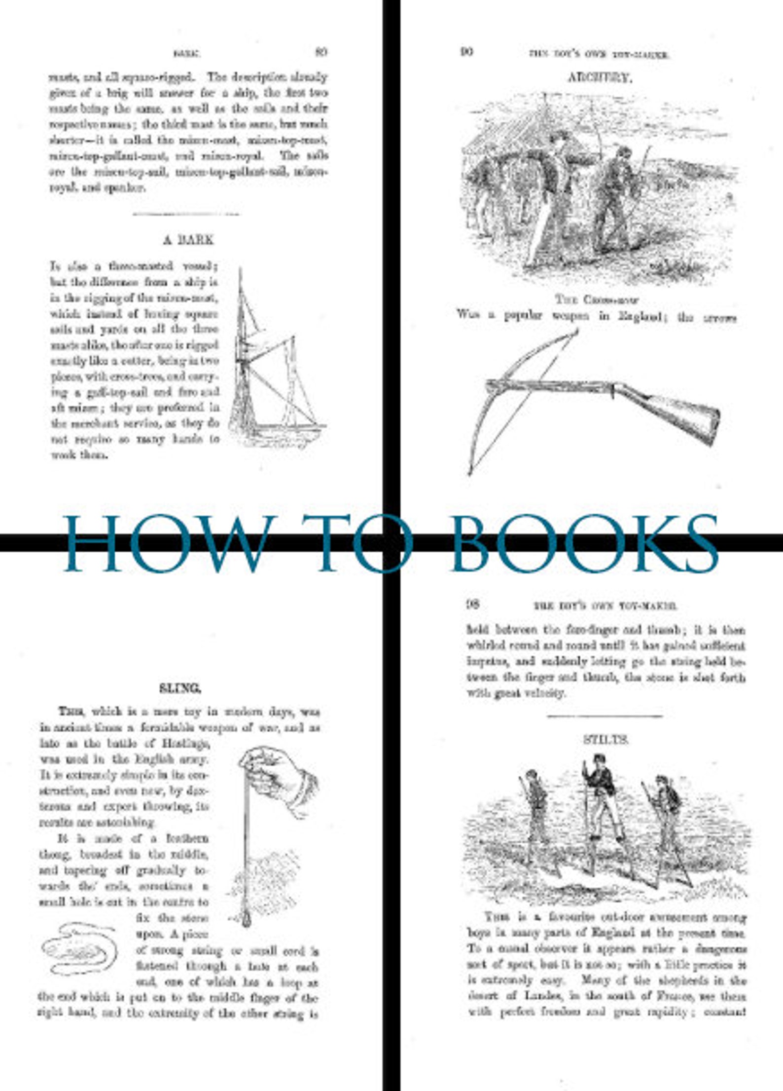 Illustrated How to MAKE TOYS for BOYS Instructions on Vintage | Etsy