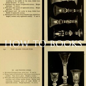 ANTIQUE GLASS COLLECTING Rare Illustrated Reference Book on Early ...