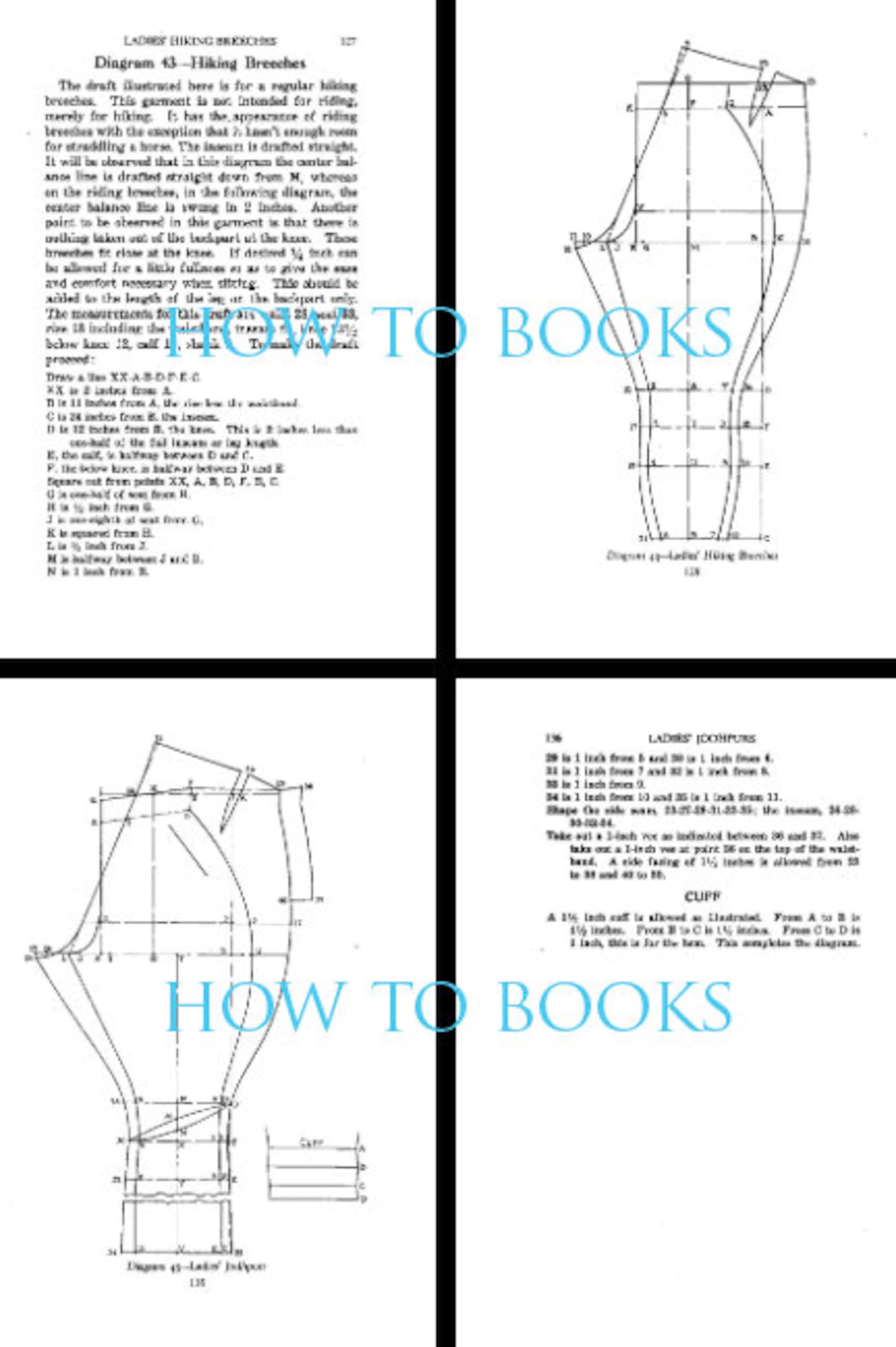 DRAFTING TROUSERS for Men Women and Boys Design Your Own - Etsy