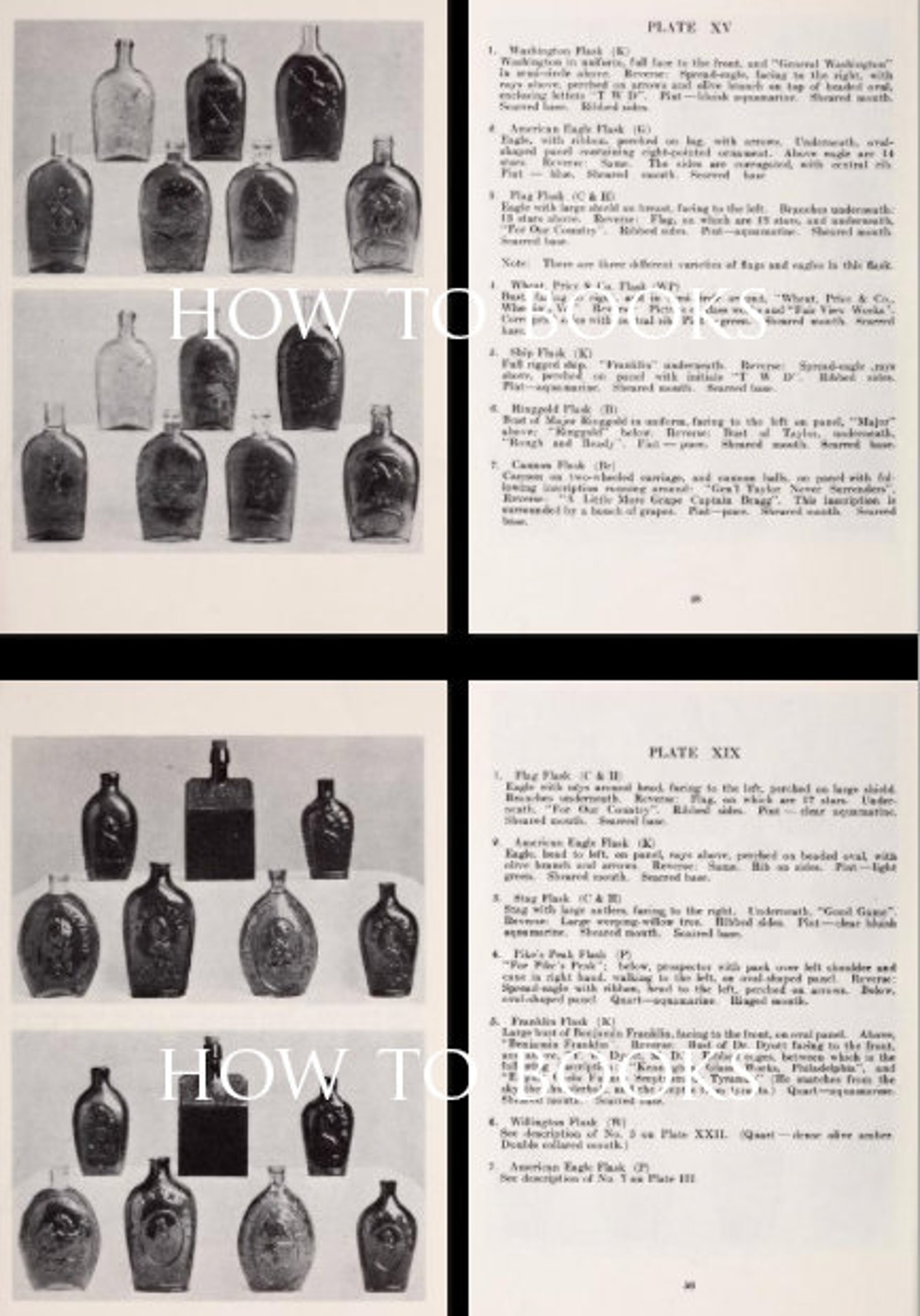 Early AMERICAN BOTTLES and FLASKS a Rare Illustrated Historical Check ...