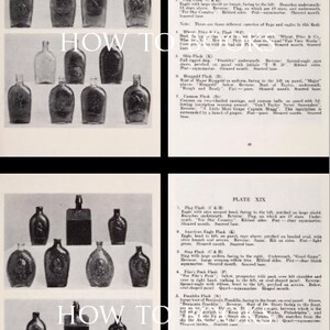 Early AMERICAN BOTTLES and FLASKS a Rare Illustrated Historical Check ...