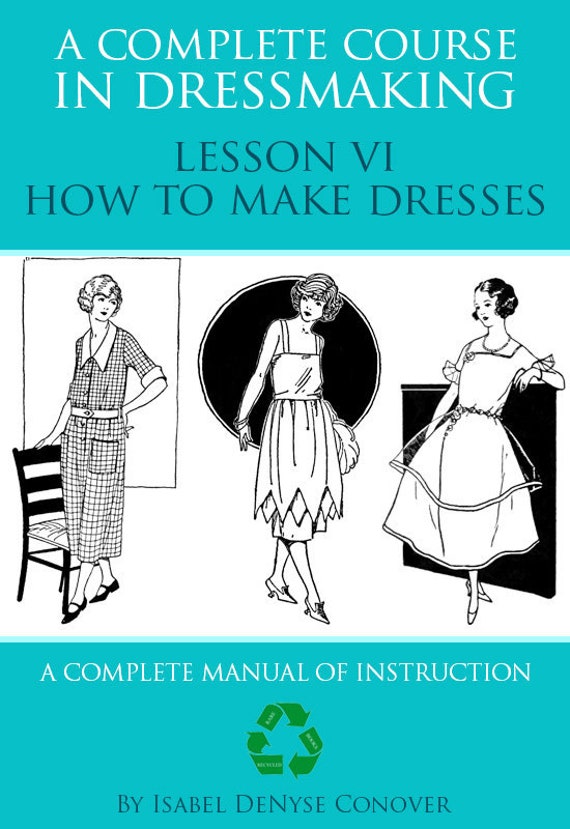 HOW to MAKE DRESSES Lesson 6 From the Series A Complete | Etsy