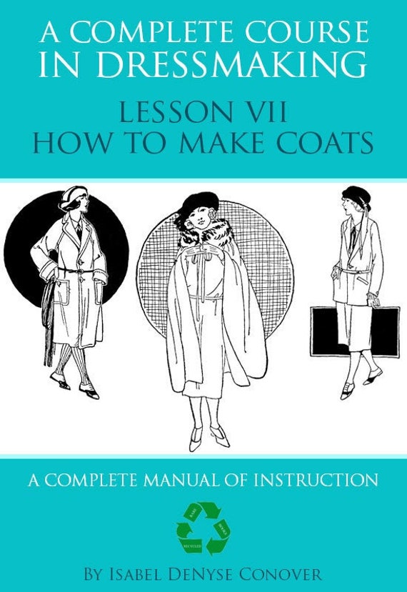 HOW To MAKE COATS Lesson 7 From The Series A Complete Course | Etsy