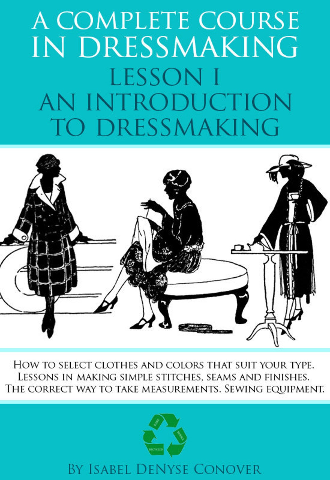 An INTRODUCTION to DRESSMAKING Art Deco Series Lesson 1 A | Etsy