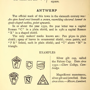 Continental GOLD and SILVER Hallmarks RARE Reference Hallmarks Book for ...