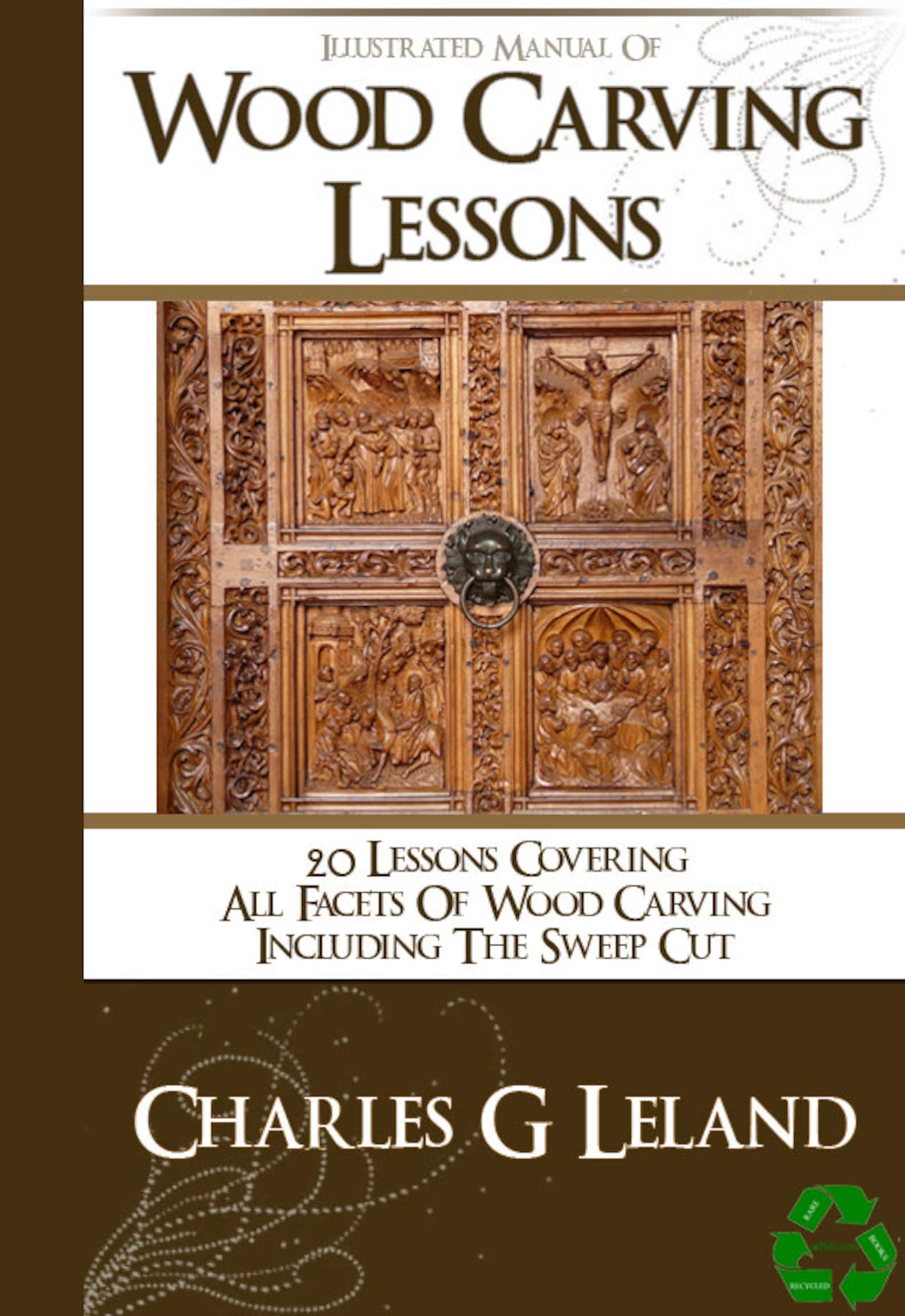 WOOD CARVING LESSONS Rare Illustrated Book of 20 Lessons - Etsy UK