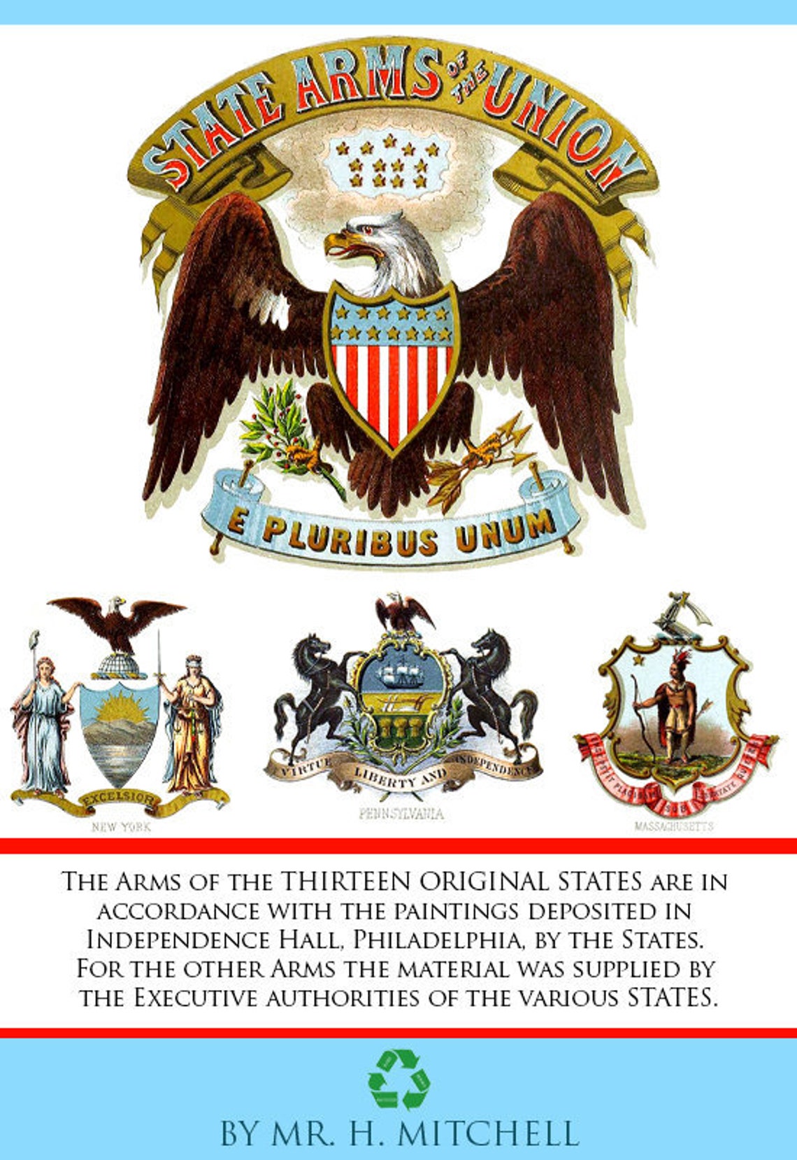 RARE 1876 Illustrated Reference Book With 45 Colored Arms of | Etsy