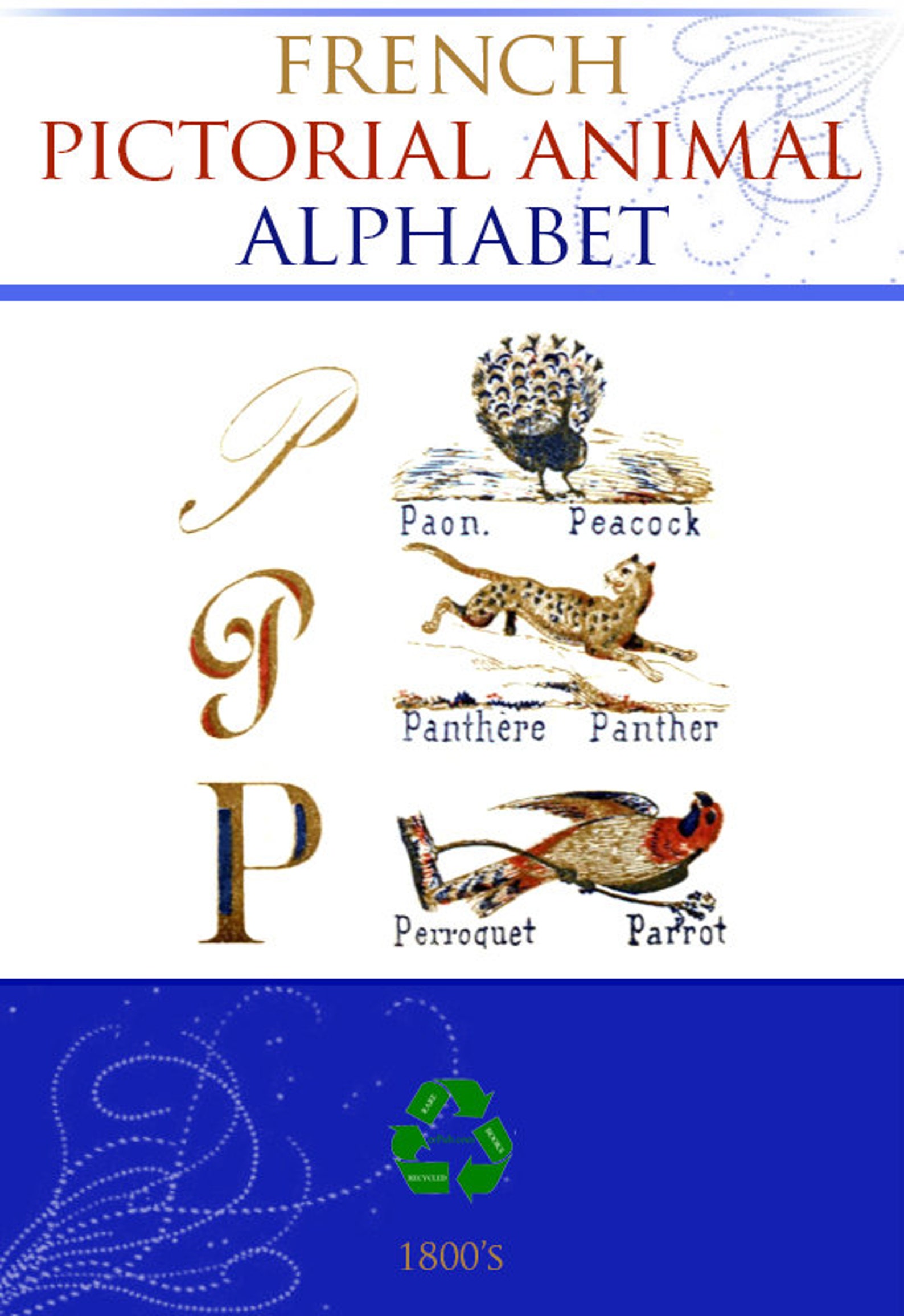 FRENCH ILLUSTRATED Pictorial Animal ALPHABET Colorful Book 14 | Etsy