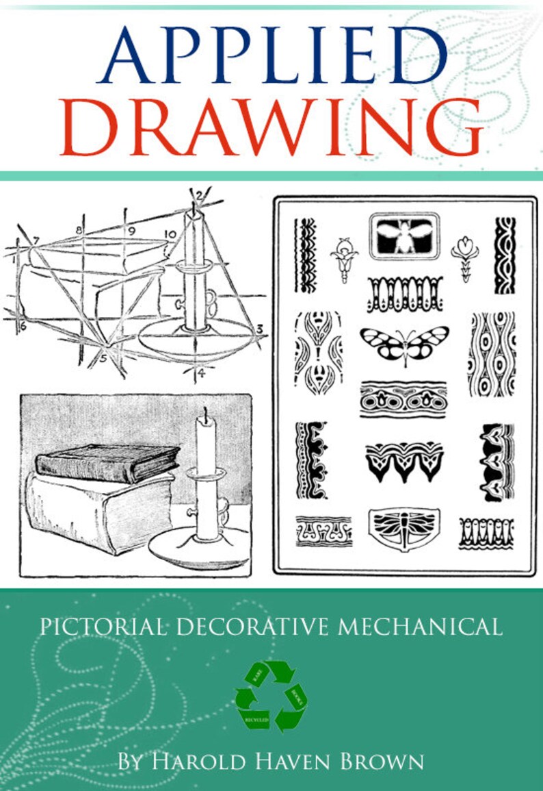 APPLIED DRAWING Pictorial Decorative Mechanical Rare - Etsy