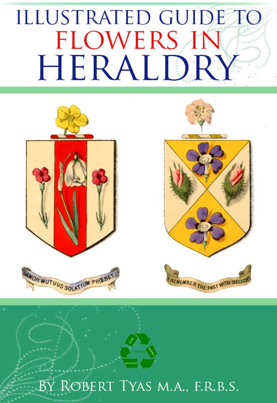 Illustrated Guide To FLOWERS in HERALDRY Rare Reference Book | Etsy