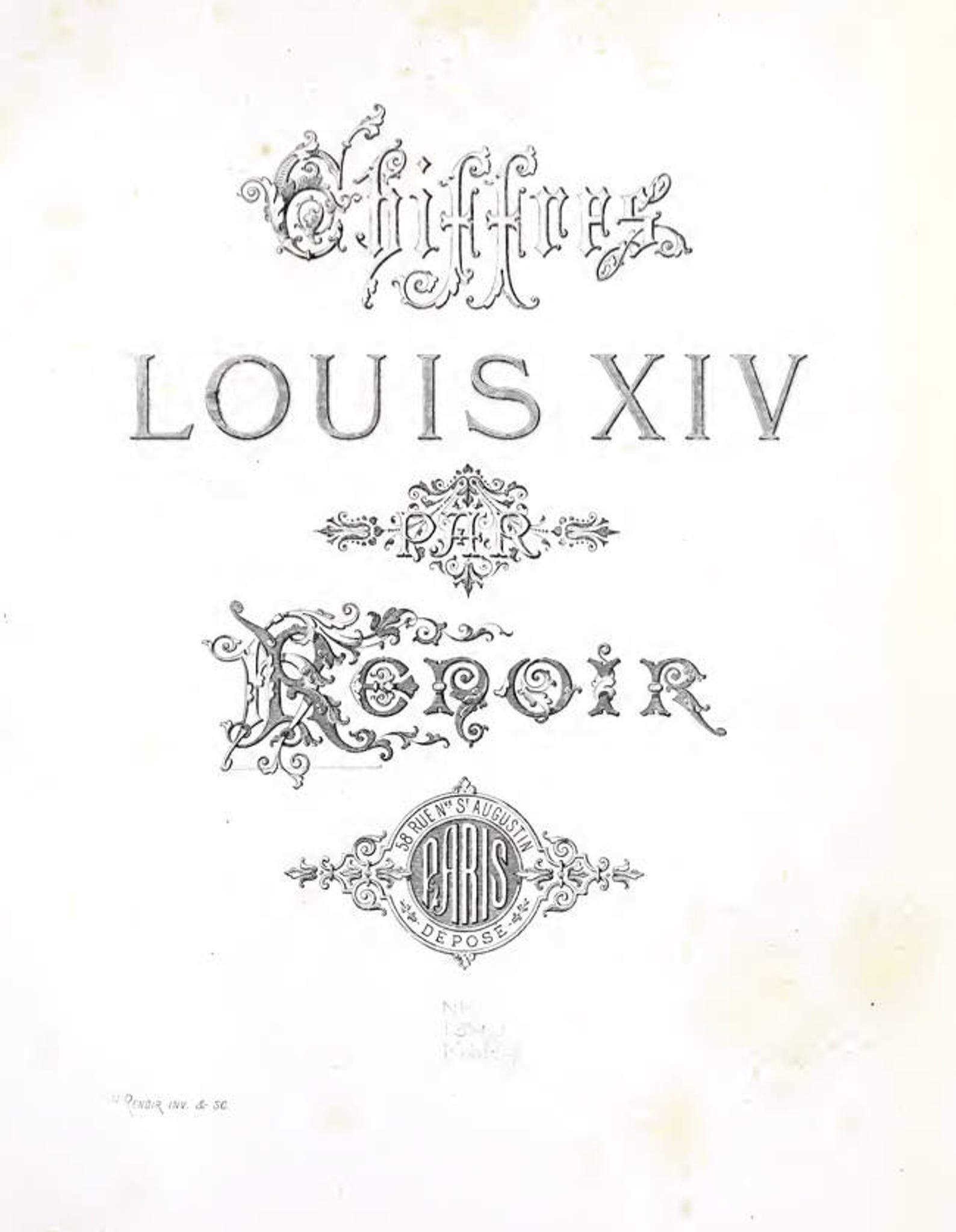 864 FRENCH MONOGRAMS Louis XIV Rare Printable Designs Book for | Etsy