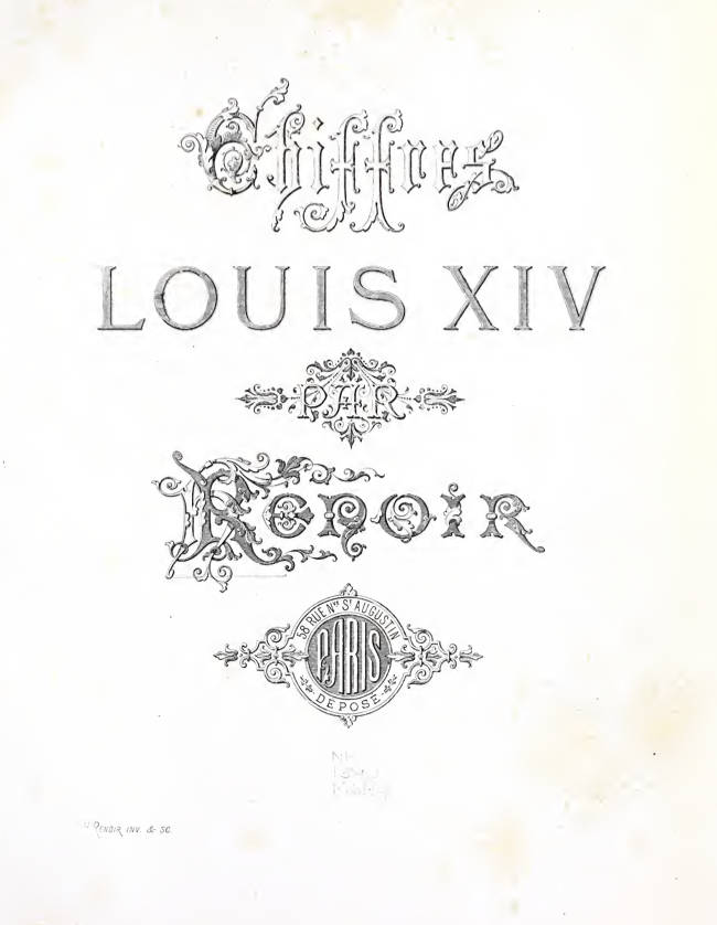 864 FRENCH MONOGRAMS Louis XIV Rare Printable Designs Book for | Etsy