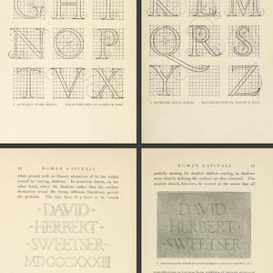GUIDE to LETTERS & LETTERING Rare Illustrated Reference Book for Crafts ...