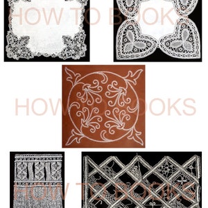 EMBROIDERY LACE MAKING and Needlework Book 5 With 50 Patterns Including ...