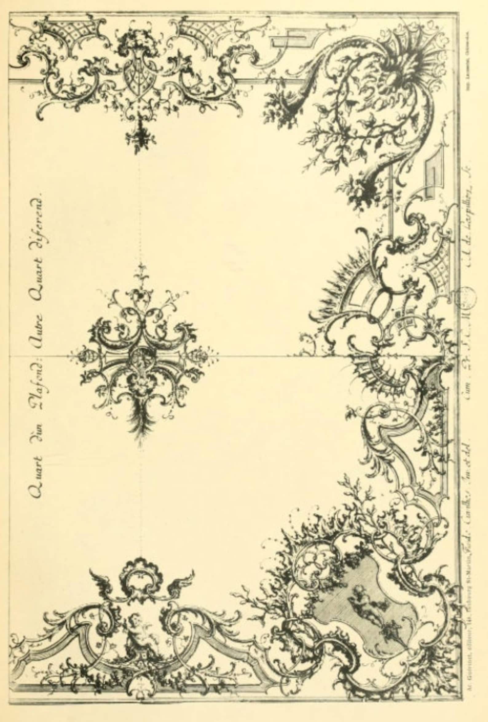 LOUIS XV ORNAMENTATION Rare Illustrated French Decoration | Etsy