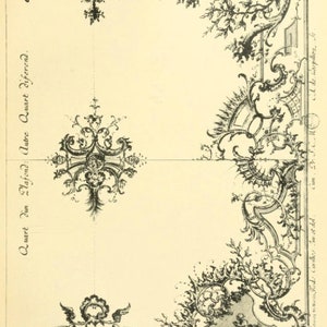 LOUIS XV ORNAMENTATION Rare Illustrated French Decoration Rococo Style ...