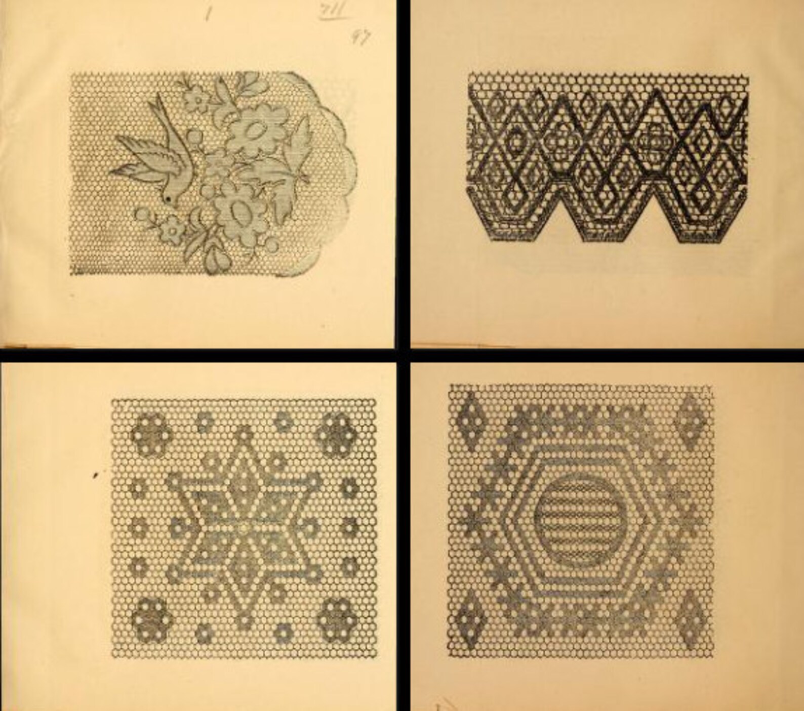 85 DARNED LACE PATTERNS 81 Pages of Pattern Designs Rare Old | Etsy