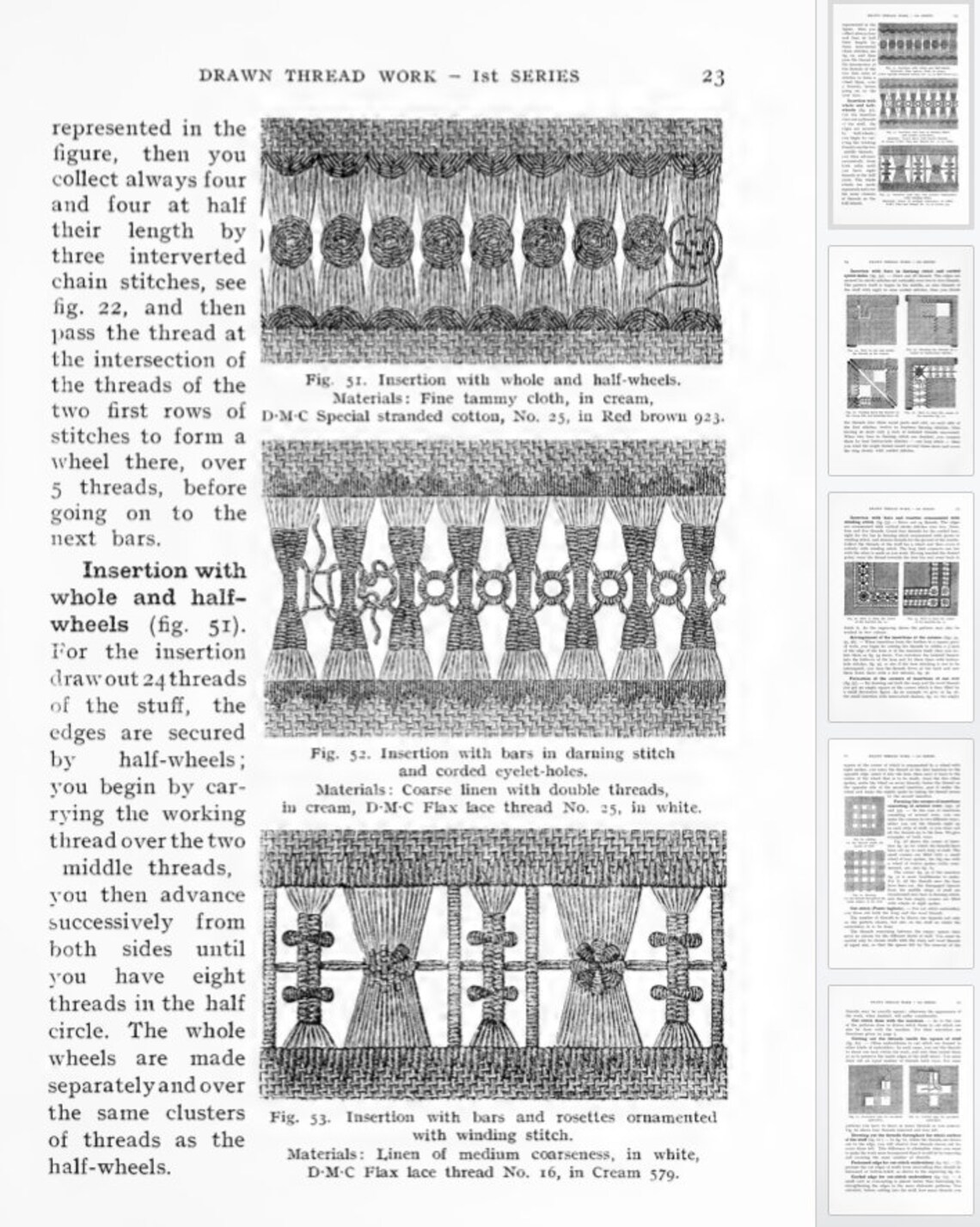 Drawn Thread Work EMBROIDERY PATTERNS Designs Stitches | Etsy