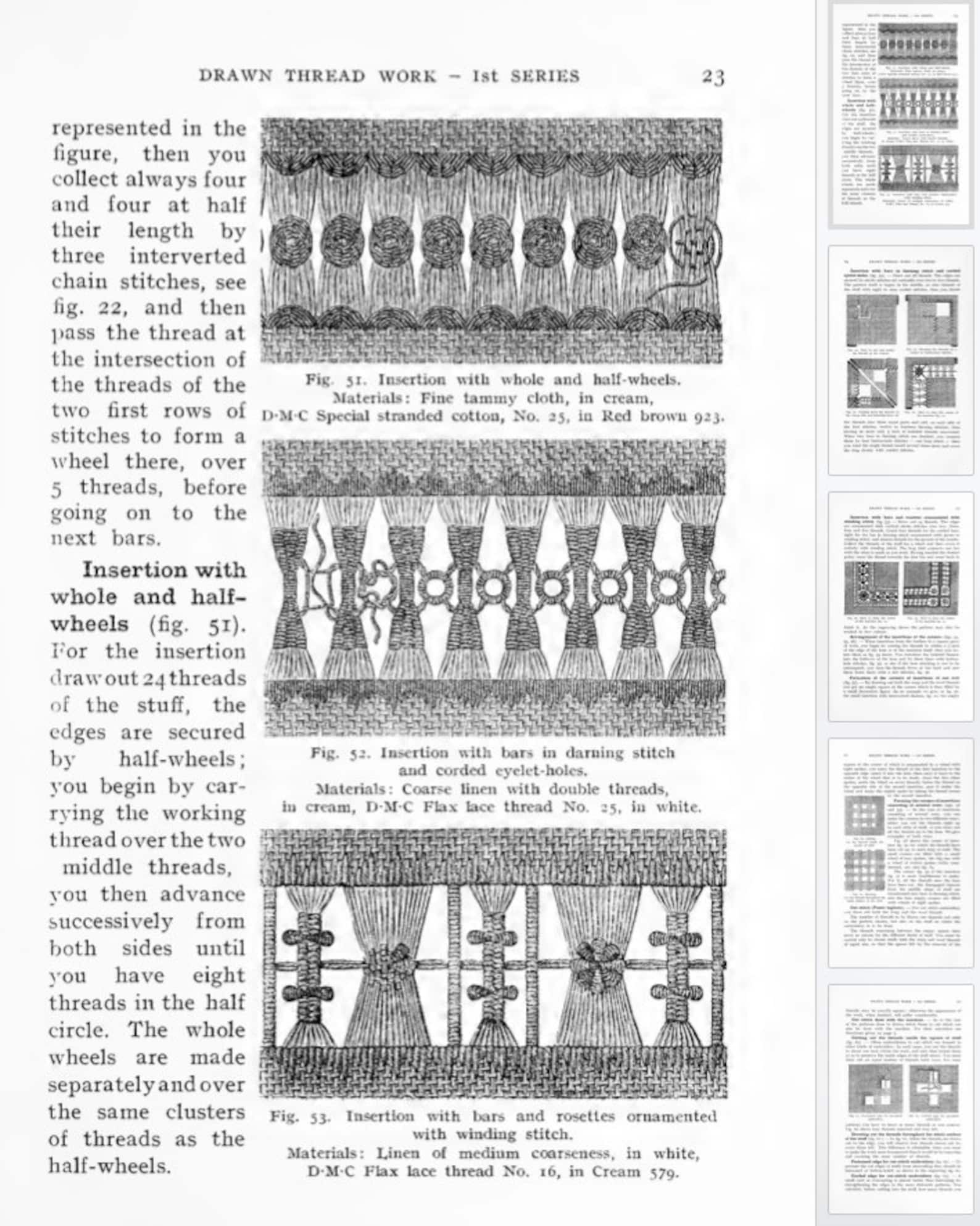 Drawn Thread Work EMBROIDERY PATTERNS Designs Stitches - Etsy