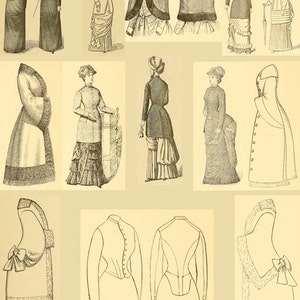 14 VICTORIAN SEWING PATTERNS From the Handbook on Dress and Cloak ...