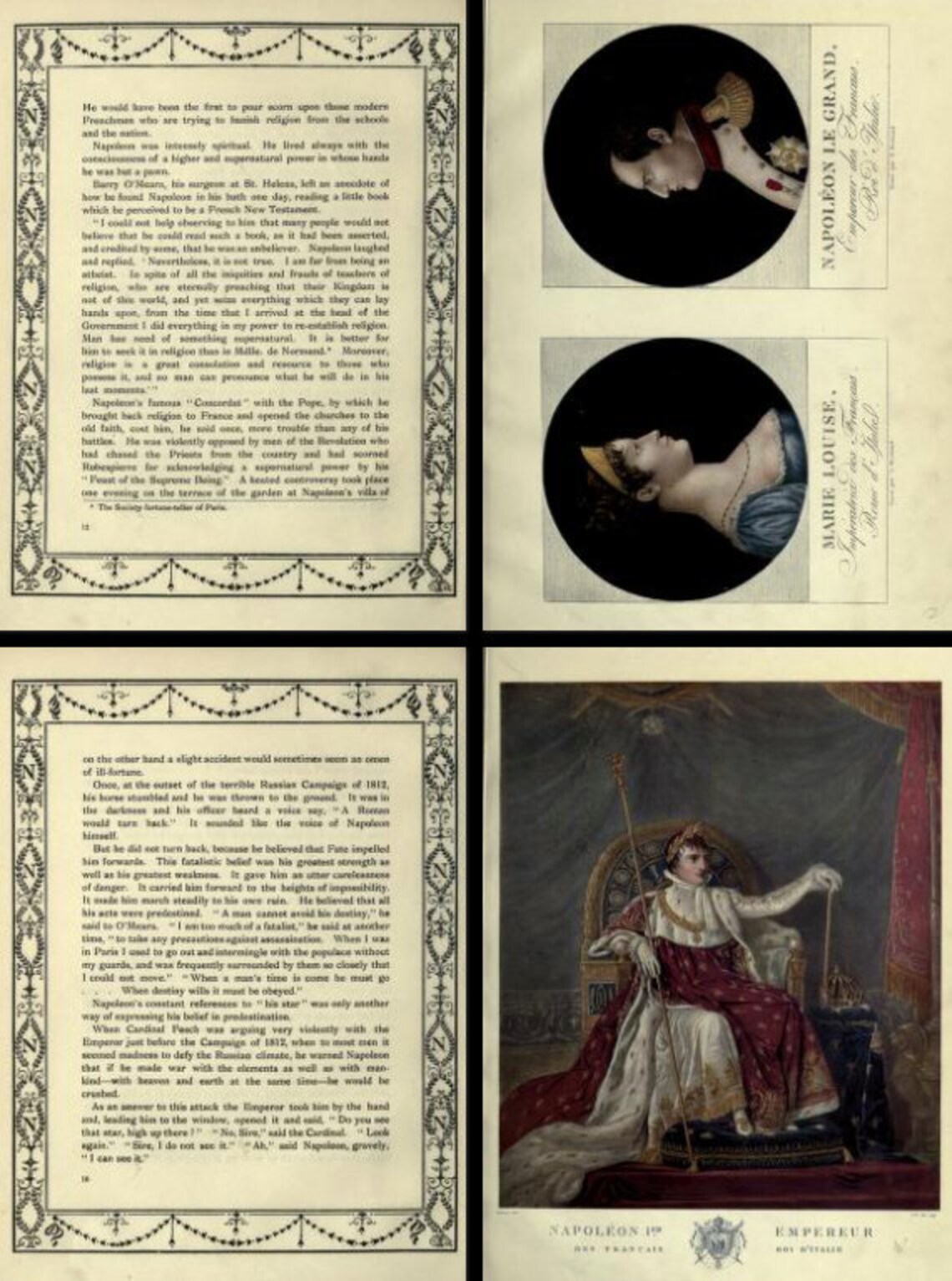 NAPOLEON BONAPARTE ~ Rare ILLUSTRATED Book About the French Emperor His ...