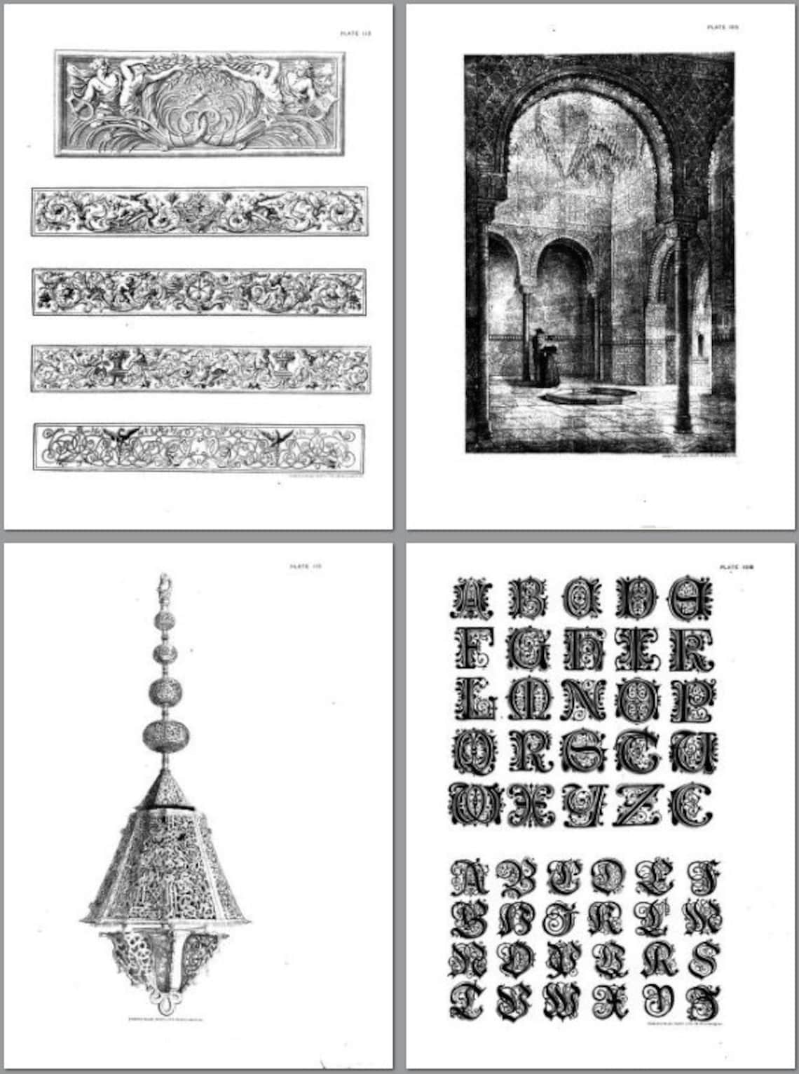 Ancient Ornamentation Rare Illustrated Book on Ornamental Designs From ...