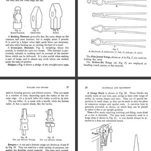 44 FORGE WORK PROJECTS Illustrated Textbook Blacksmith Metalworking ...