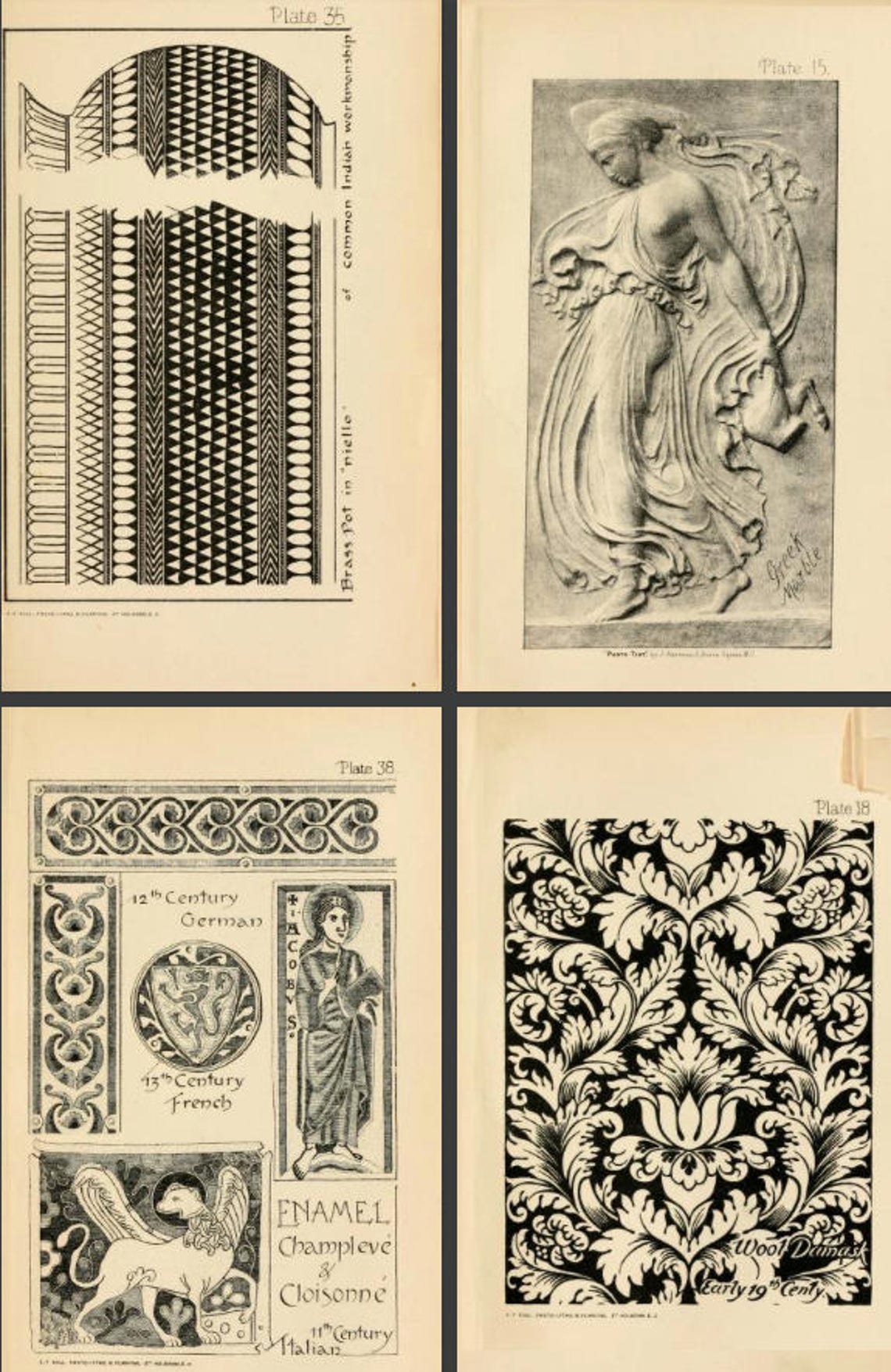 3 Books in 1 on ORNAMENTAL DESIGN Rare Illustrated Tutorials 314 Pages ...