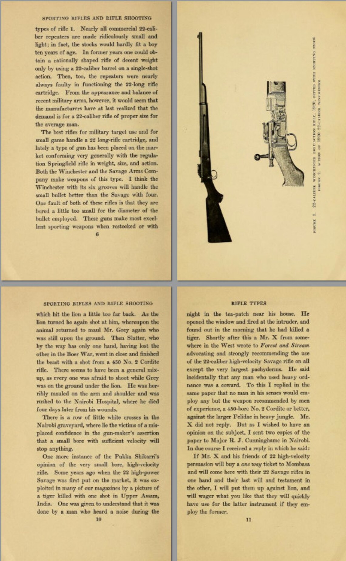 SPORTING RIFLES and Rifle Shooting RARE Gun Book 328 Pages | Etsy