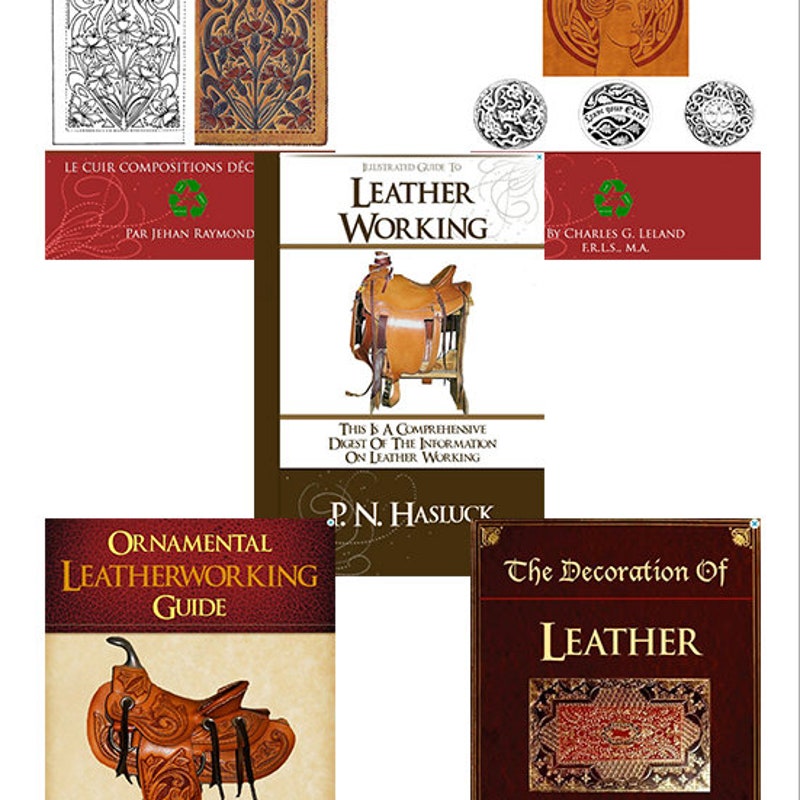 Vintage Leather Work Books - Etsy