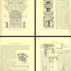 OLD ENGLISH DOORWAYS Tudor to Victorian Rare Illustrated Book of ...