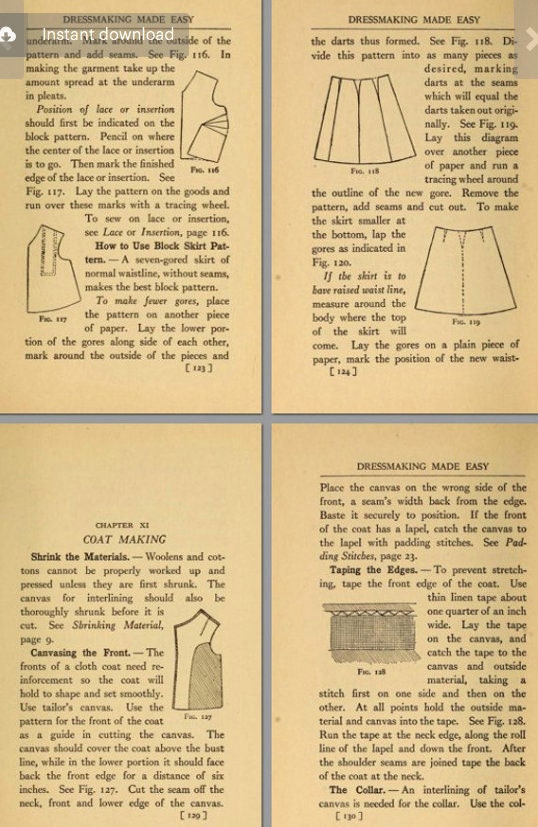 RARE Collection of 5 X Art Deco DRESS PATTERN Books Styles | Etsy