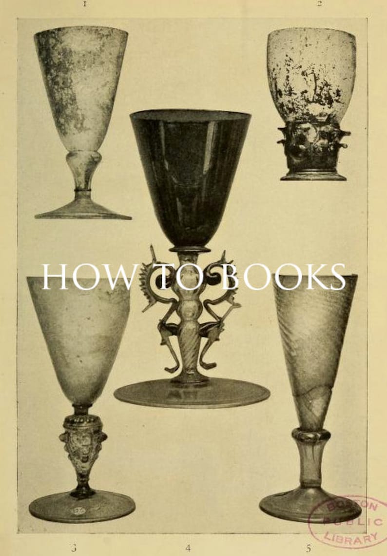 ANTIQUE GLASS COLLECTING Rare Illustrated Reference Book on Early ...